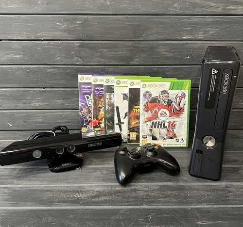 Xbox 360S Console   6 игр