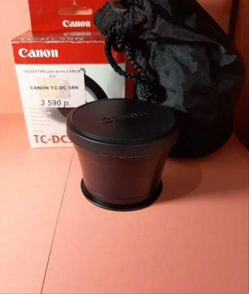 Телеконвертер Canon TC-DC58N (теленасадка, 1.75х)