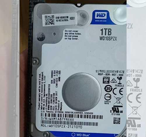 Жесткий диск Western Digital 1Tb 2,5