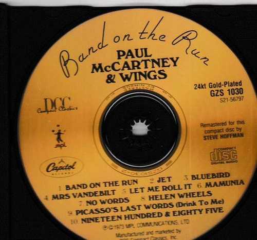 Paul McCartney – Band On The Run CD DCC Gold 1993