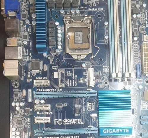 Материнская плата gigabyte ga z77 d3h