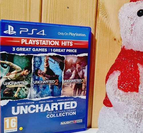 Диск с игрой Uncharted Натан Дрейк Коллекция PS4