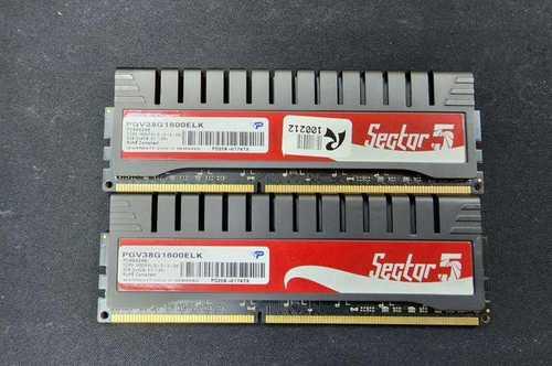 Озу DDR3 8Gb (2x4Gb Kit) 1600Mhz Patriot Sector 5