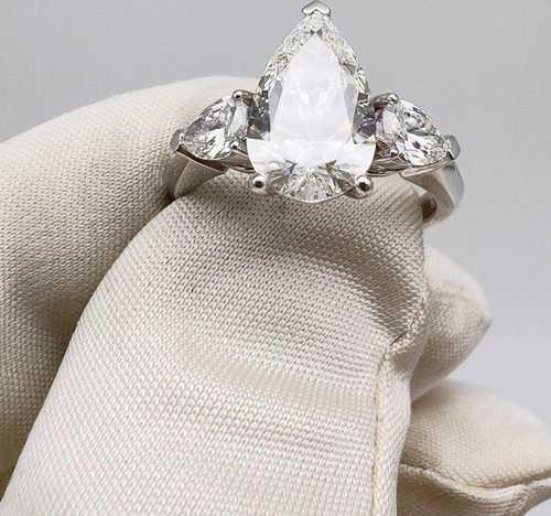 Золотое кольцо Mercury с центральным 2ct GIA
