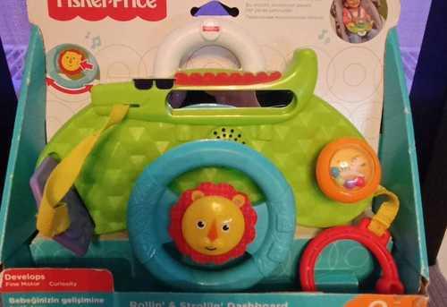 Fisher price музыкальный руль Львёнок для малыша