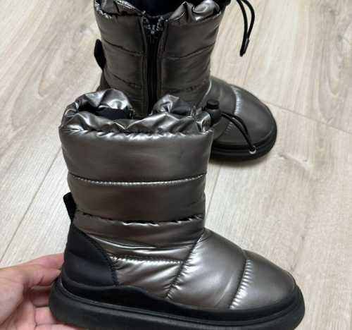 Дутики сапоги zara 32 для девочки