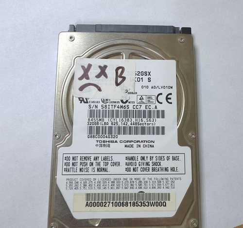 Жесткий диск Toshiba 320Gb много бэдов