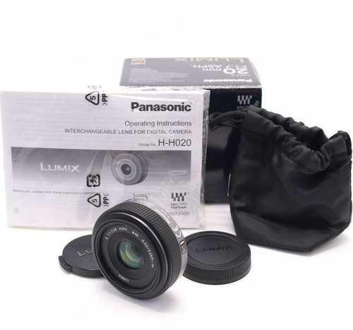 Panasonic Lumix G 20mm f/1.7 asph. в упаковке