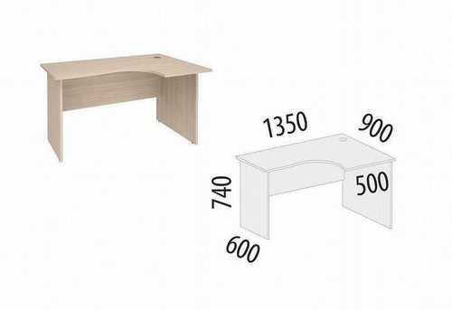 Стол угловой (прав) Рубин 40.45