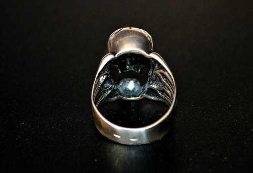 Череп - перстень, кольцо. Серебро