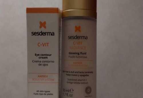 Sesderma c vit крем для век, флюид для лица