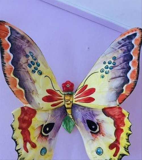 Декор настенный бабочка керамика Италия