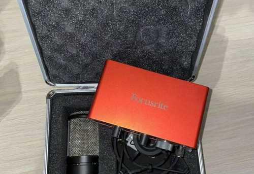 Комплект Микрофон + Аудиокарта для записи голоса
