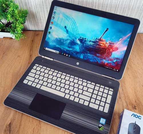 Игровой HP i5-7300HQ/GTX1050/12GB DDR4/SSD/IPS