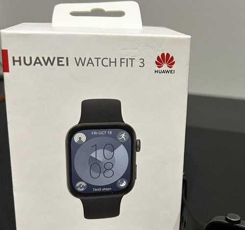 Смарт часы huawei watch fit 3 black