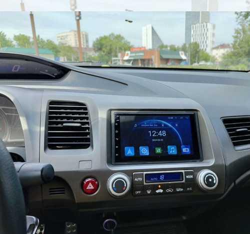 Магнитола 2 din android 7 дюймов Honda civic 4D