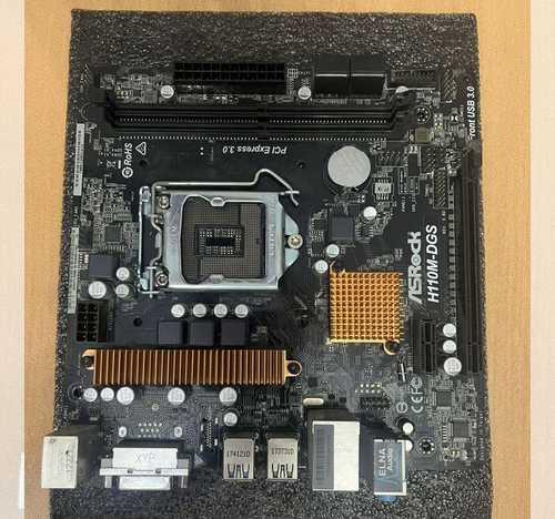 Материнская плата asrock h110m-dgs