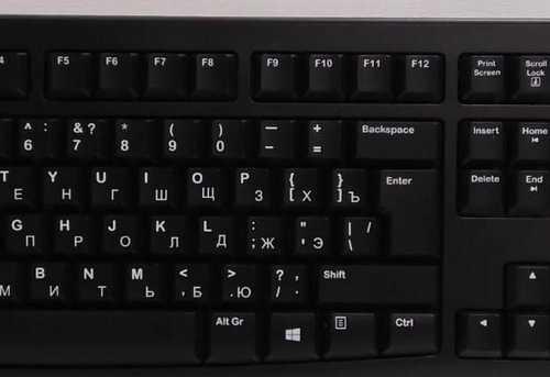 Клавиатура Logitech K120 черный, русская