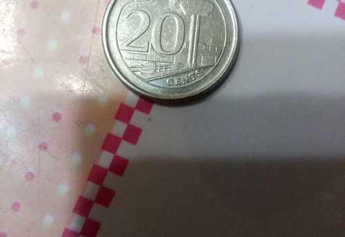 Монета Сингапур 2013 год