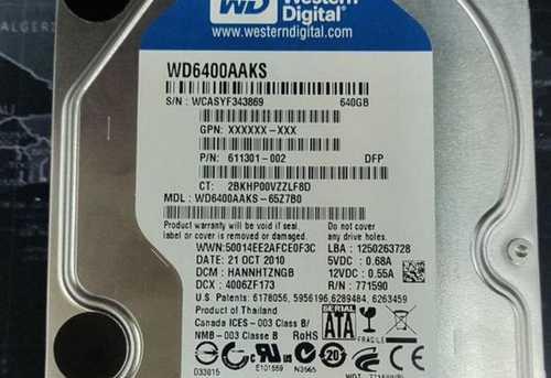 Wd6400aaks