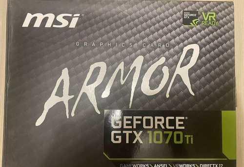 Видеокарта GTX 1070 TI MSI armor