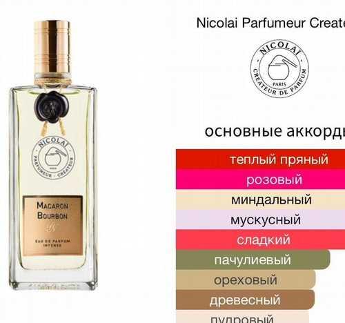 Nicolai parfumeur macaron bourbon 2-15 ml