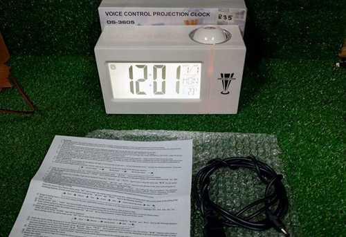 Часы настольные электронные c термометром DS-3605