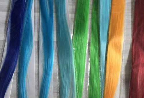 Цветные пряди доя волос
