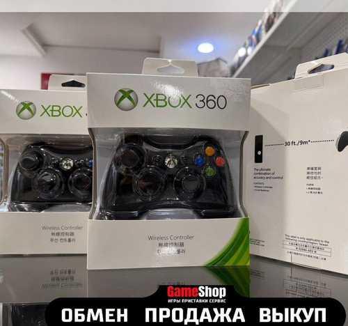 Геймпад беспроводной Xbox 360 (Дубликат) Черный