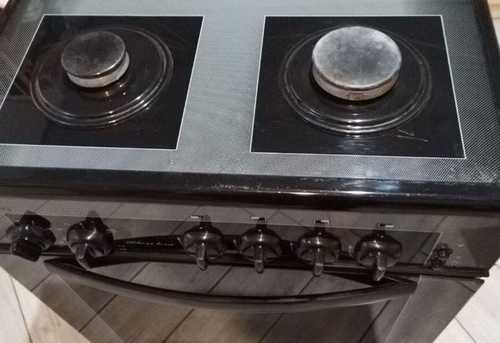 Газовая плита духовка печка гефест стекло керамика