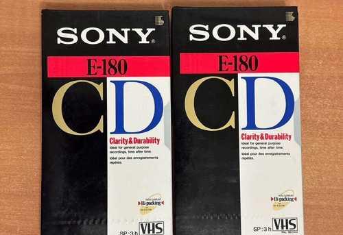 Видеокассеты vhs запечатанные Sony E-180 CD