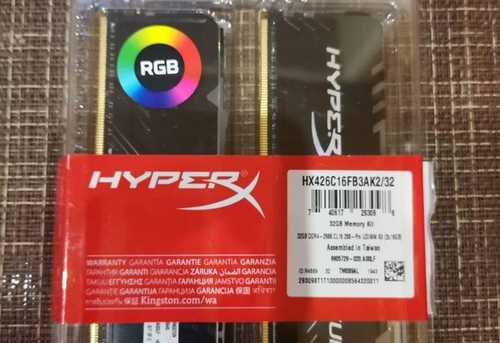 Kingston HyperX fury Black RGB 32 гб