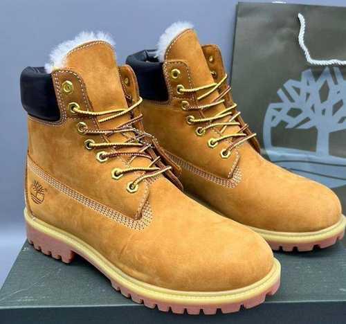 Ботинки зимние timberland с мехом