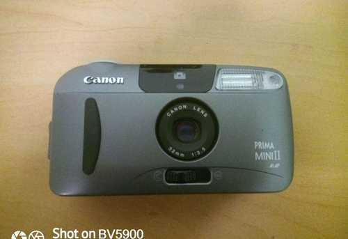 Плёночный фотоаппарат Canon prima mini II