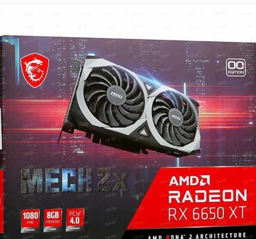 Видеокарта MSI radeon RX 6650 XT 8 GB