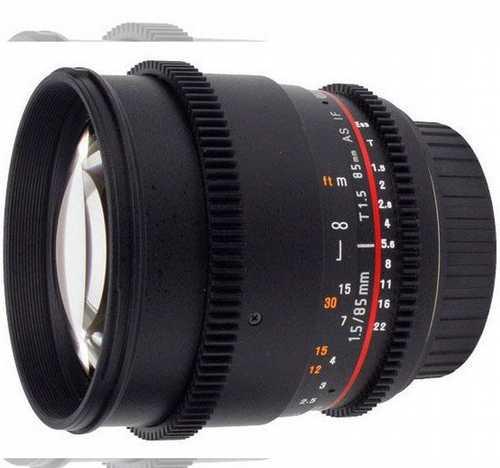 Samyang 85mm T1.5 Cine AS UMC vdslr Canon EF