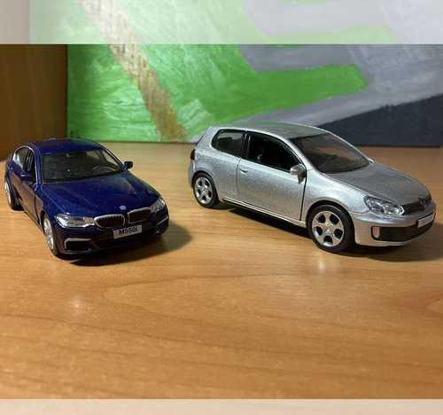 Модель автомобиля bmw 5 series и volkswagen golf