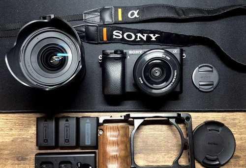 Sony a6300 + 16-55mm F3.5-5.6 + Sigma AF 16mm F1.4