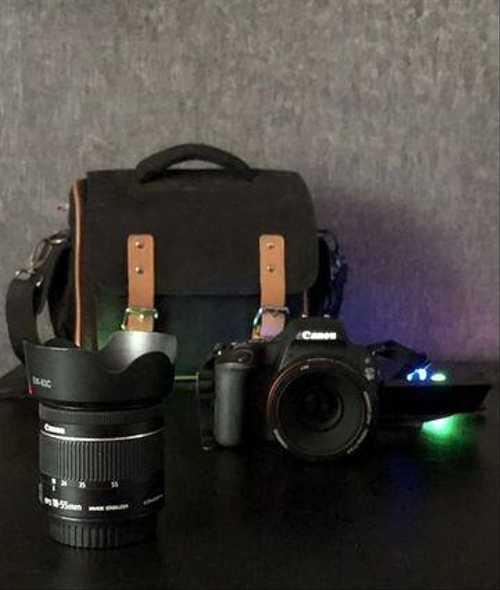 Фотоаппарат Canon 200d + сумка и 2 объектива