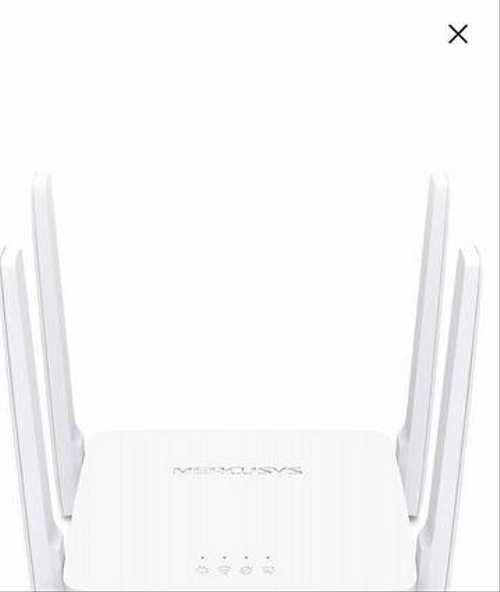 Wi-Fi роутер mercusys AC10, AC1200, белый