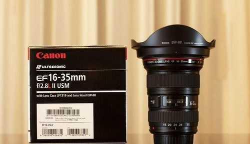 Объектив Canon EF 16-35mm f/2.8L II новый