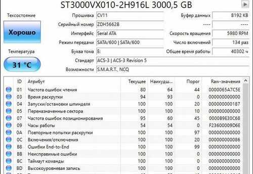 3TB Seagate SkyHawk