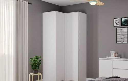 Шкаф угловой 96/96см графит или белый IKEA-стиль