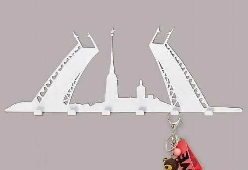 Ключница настенная Питерский Мост (сталь, 45*17)