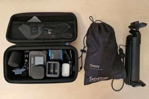 GoPro hero 9 Black + Full Media Kit, Chest Mount