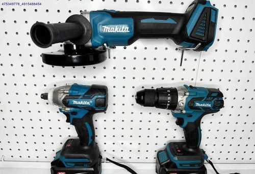 Набор Makita 3В1 Шуруповерт+ушм+Гайковерт