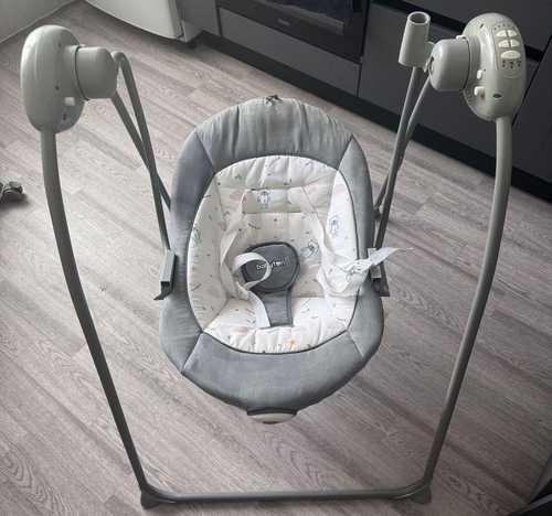 Электрокачель babyton relax grey 2в1