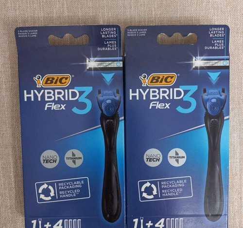 Станок для бритья BIC Hybrid 3 Flex и 4 лезвия