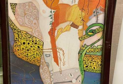 Густав Климт Водяные змеи I картина на шёлке