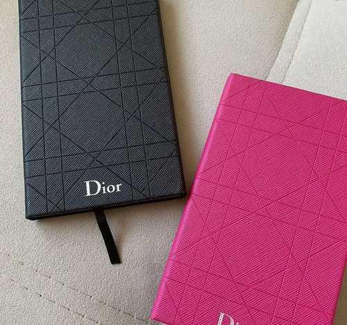 Блокнот Dior розовый черный